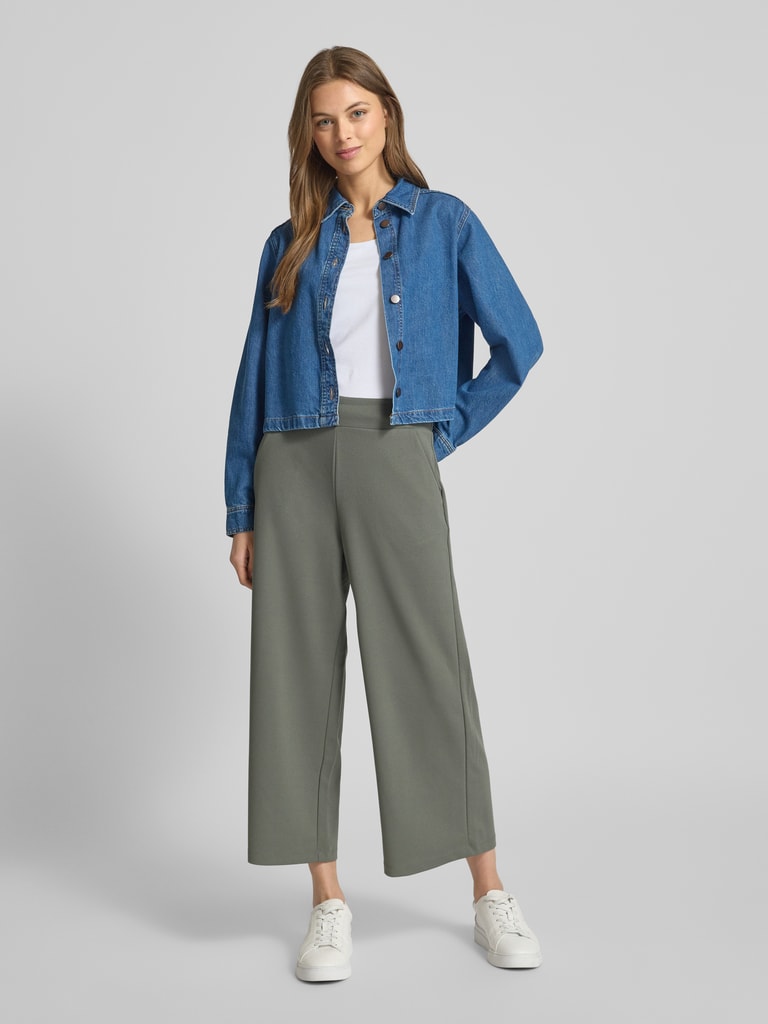 Soyaconcept Wide leg stoffen broek met verkort model, model 'Siham' in ...
