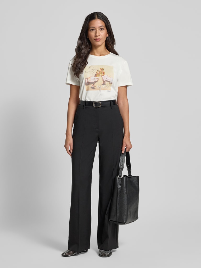 Liu Jo White T-Shirt mit Motiv-Print (weiss) online kaufen