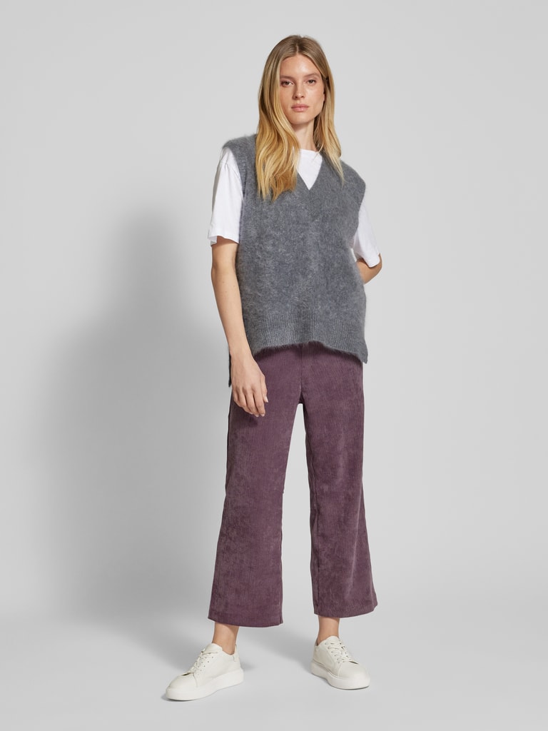 MAC Cropped Culotte aus Cord (lila) online kaufen