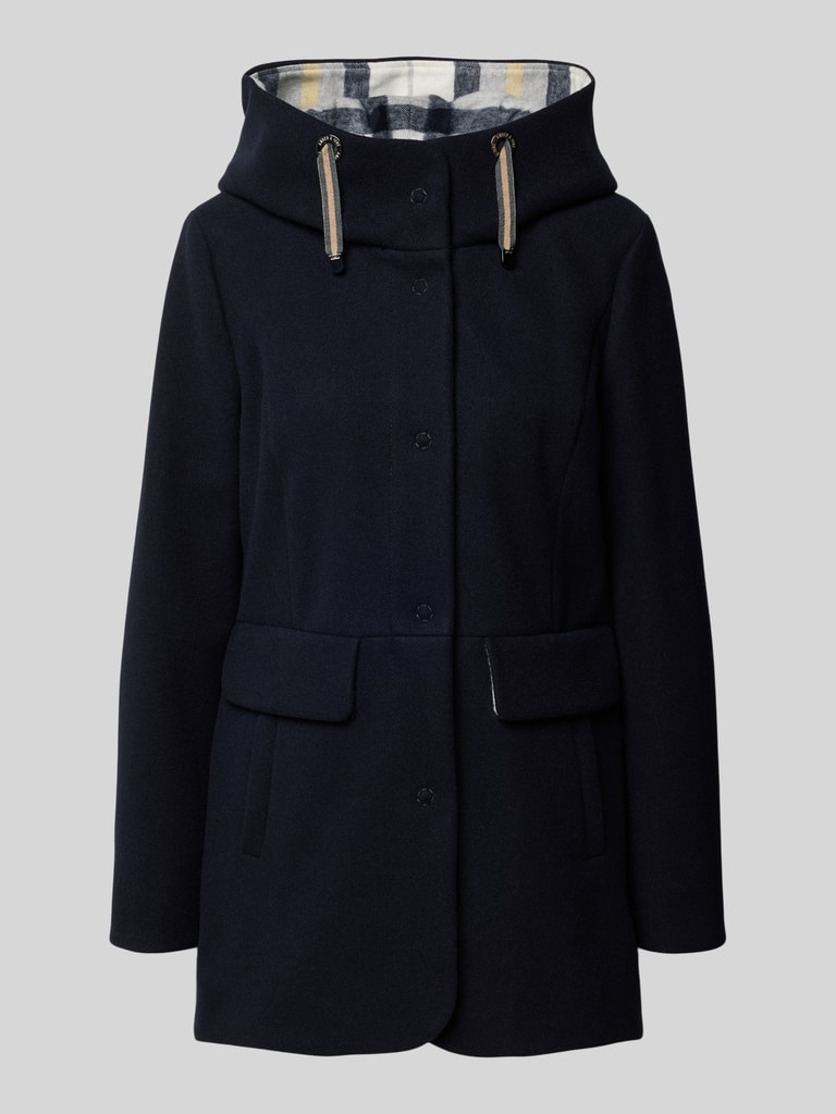 Amber & June Jacke mit Kapuze und Pattentaschen (marine) online kaufen