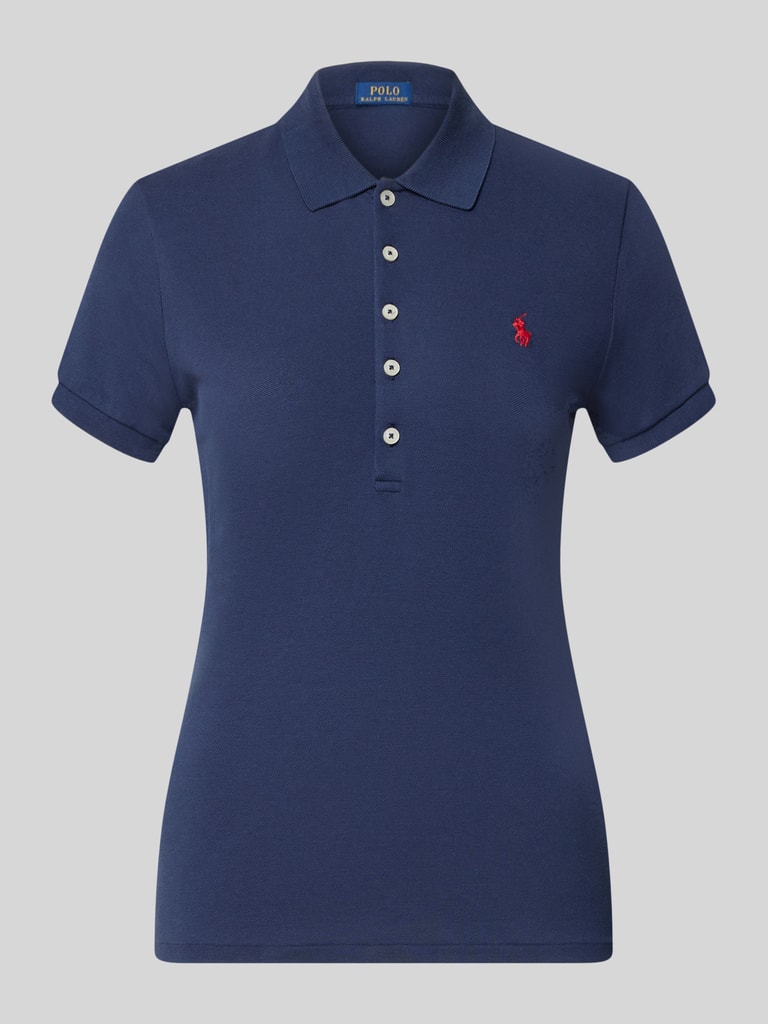 Polo Ralph Lauren Slim Fit Poloshirt aus Baumwoll-Mix (marine) online ...