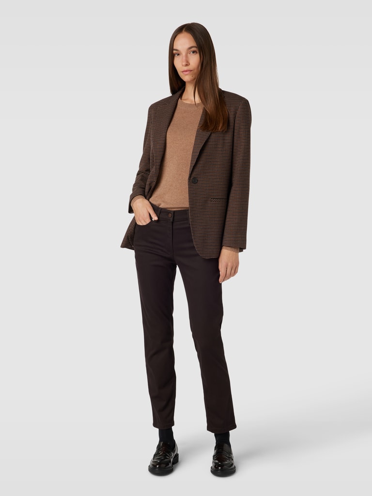 Zerres Comfort Fit Jeans Im 5 Pocket Design Modell Greta Dunkelbraun
