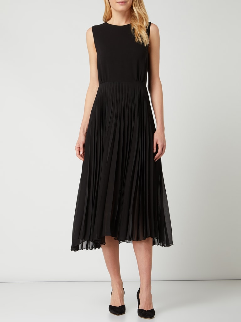 SEVENTY Kleid aus Krepp mit Plisseefalten (black) online kaufen