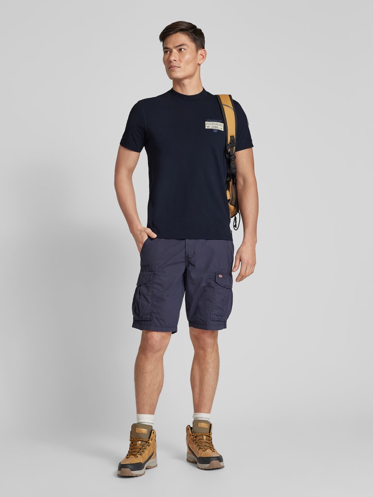 Napapijri T-Shirt mit Label-Patch Modell 'AMUNDSEN' (marine) online kaufen