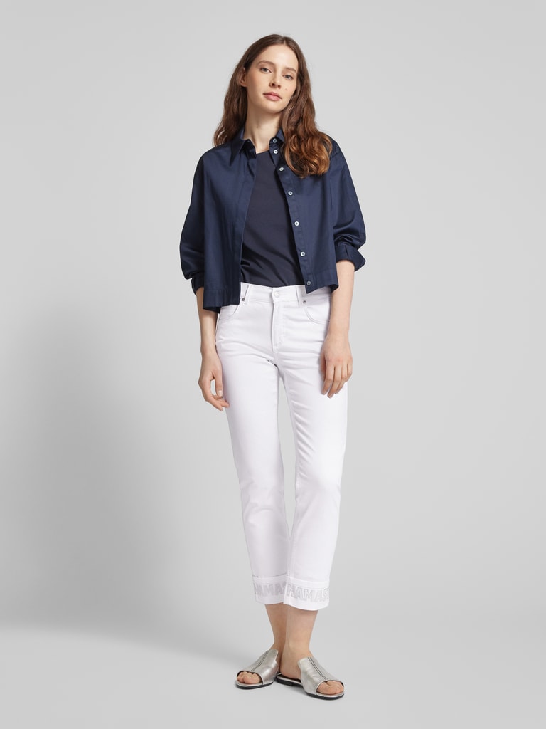 Angels Korte jeans in effen design, model 'Cici' in wit online kopen | P&C