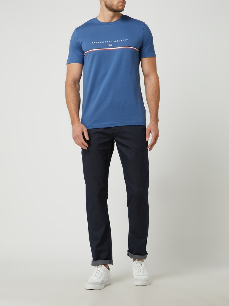 MCNEAL Slim fit broek met stretch, model 'John' in marineblauw online ...