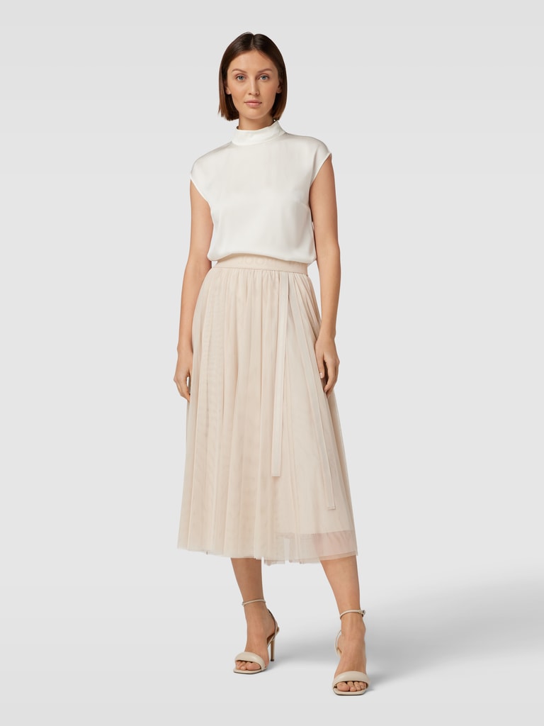 JOOP! Midirock mit gelegten Falten Modell 'FRIDI' (beige) online kaufen