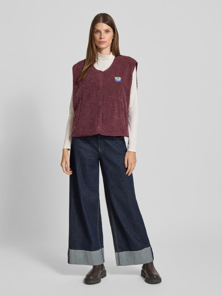 American Vintage Regular fit gilet met logopatch, model 'Hoktown' in ...