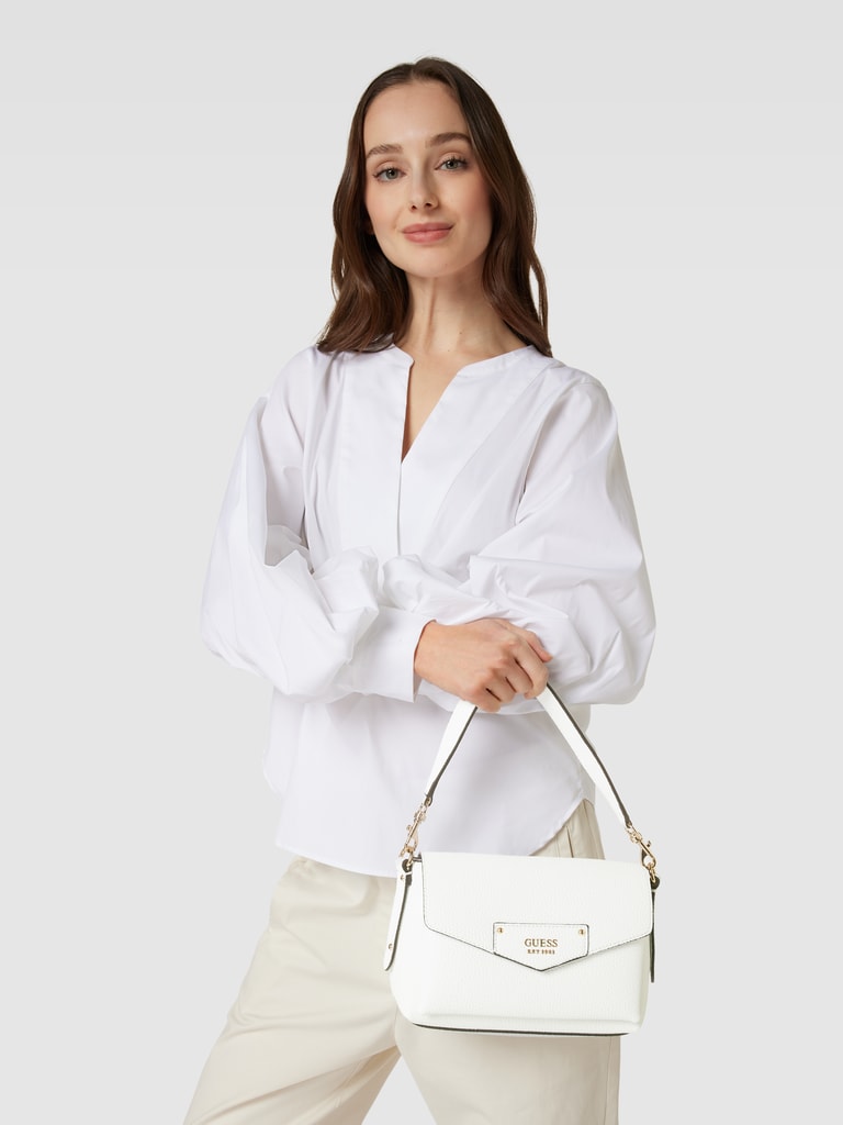 Guess Handtasche mit Label-Detail Modell 'BRENTON' (weiss) online kaufen