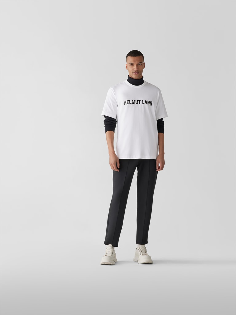Helmut Lang T-Shirt mit Label-Print (weiss) online kaufen