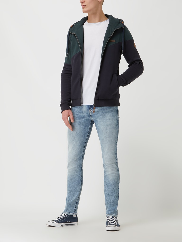 Ragwear Sweatjack met capuchon, model 'Wings' in flessengroen online ...