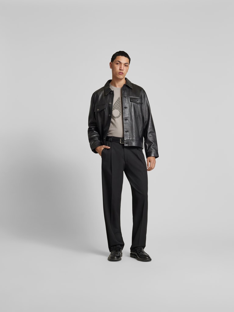 Moose Knuckles T-Shirt mit Label-Print (beige) online kaufen