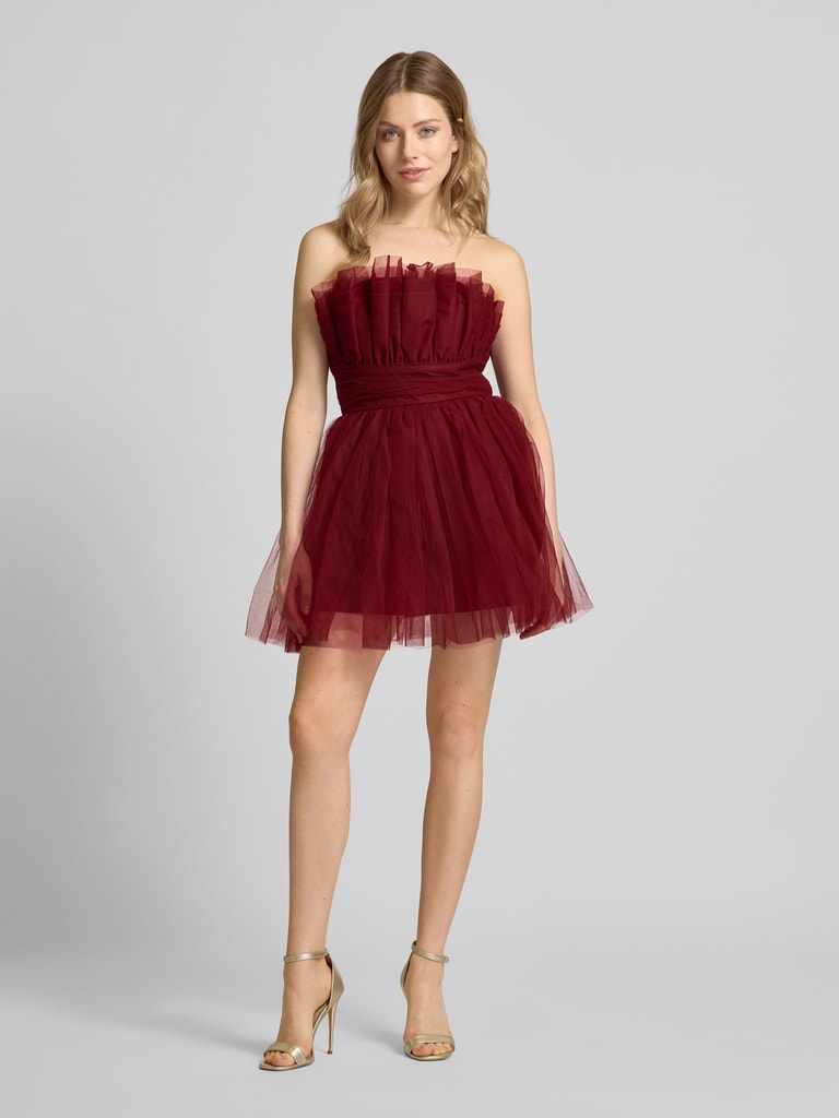 LACE & BEADS Cocktailkleid aus Tüll (rot) online kaufen