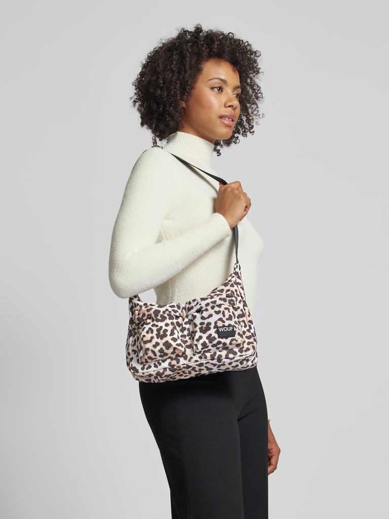 WOUF Umhängetasche mit Label-Badge Modell 'Kim' (hellbraun) online kaufen