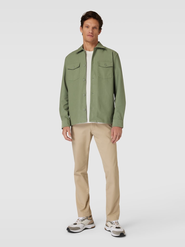 Jake*s Hemd mit Brusttaschen mit Knopfverschluss (lind) online kaufen