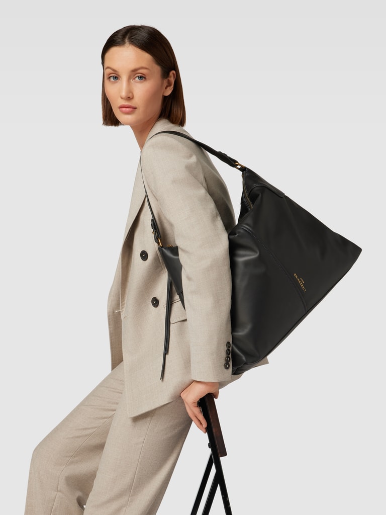 LIEBESKIND BERLIN Handtas van leer met label in reliëf, model 'MILA' in ...