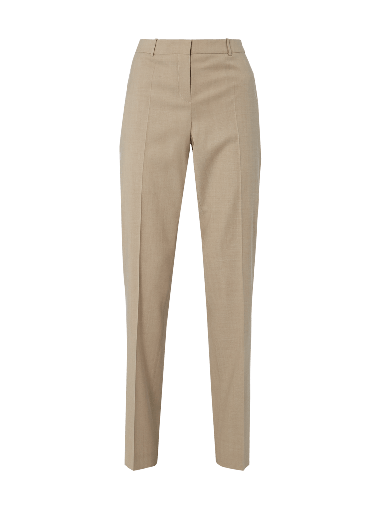 BOSS Stoffen broek van scheerwol in zand online kopen | P&C