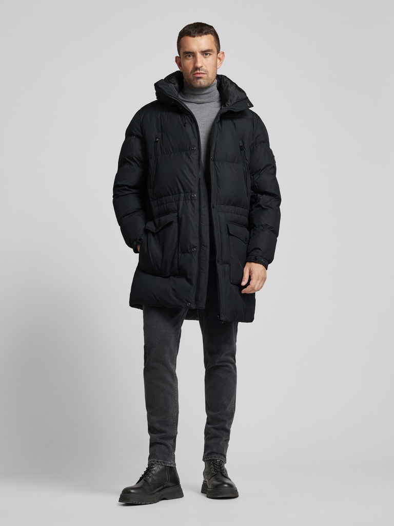 BOSS Steppjacke in Überlänge Modell 'Condolo' (black) online kaufen