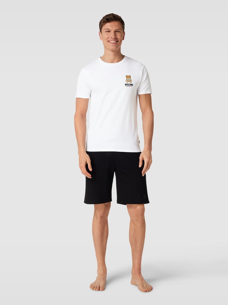 Kup online Moschino Swim + Underwear T-shirt z okrągłym dekoltem model ...