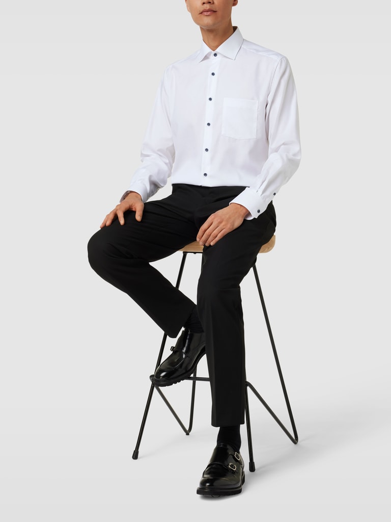 Kup online ETERNA Koszula biznesowa ze sportowymi mankietami model ...