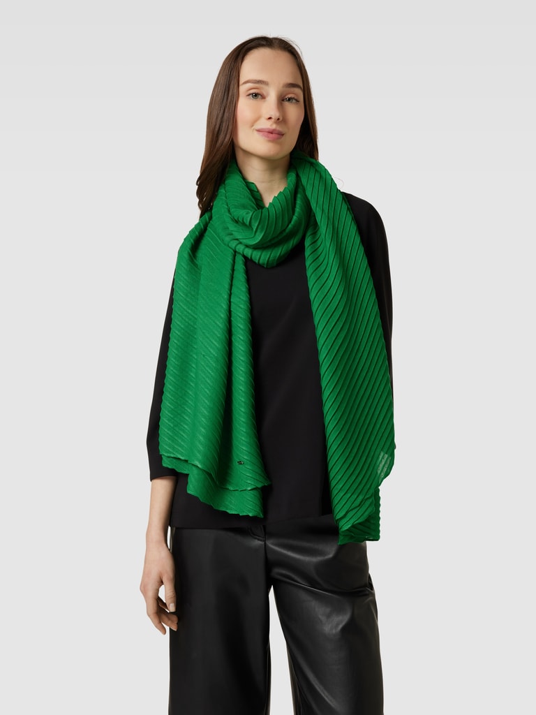 OPUS Schal mit Plisseefalten Modell 'Anuni' (gruen) online kaufen