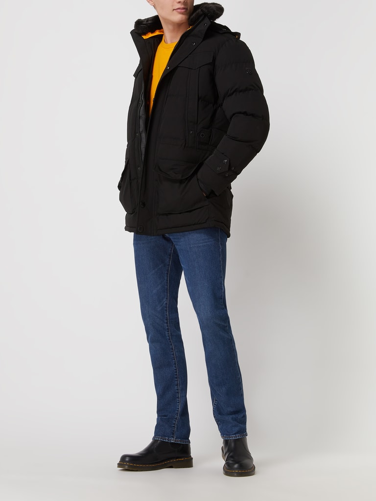 Wellensteyn Regular fit gewatteerd jack met labelpatch, model 'SEAMASTER' in zwart online kopen ...