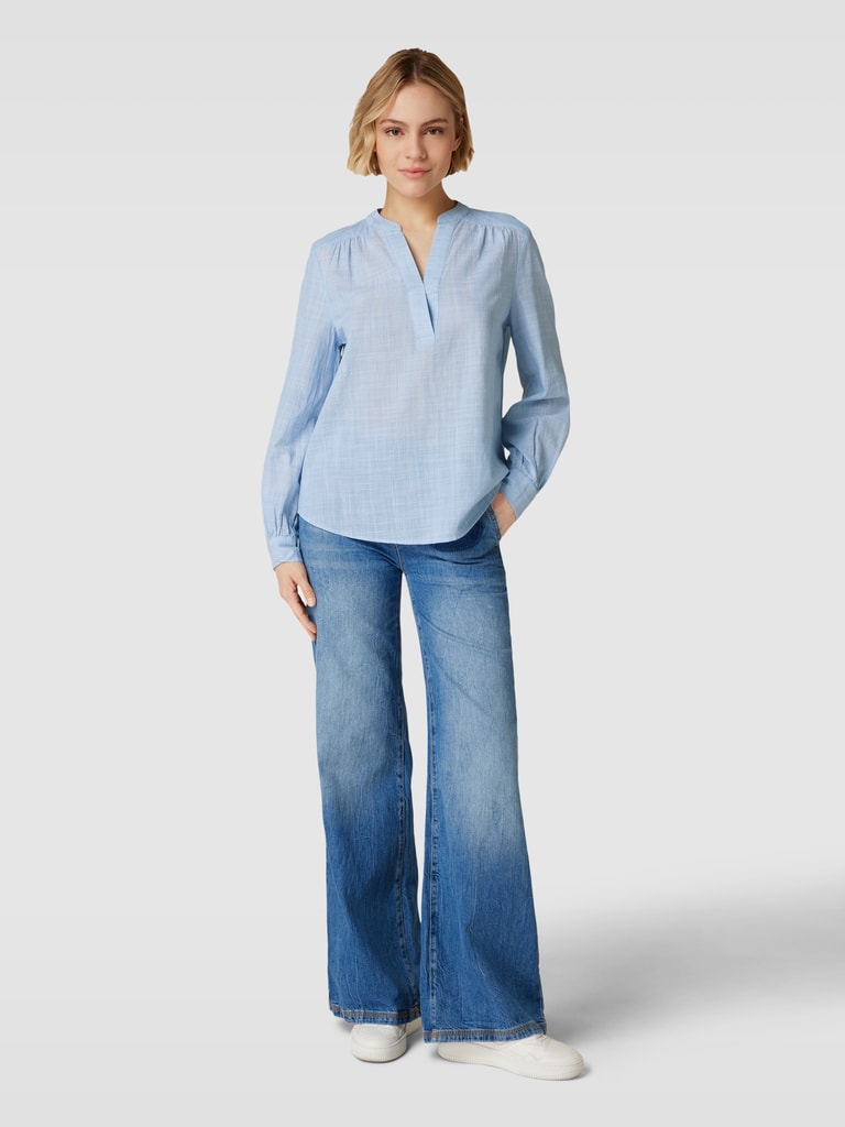 s.Oliver RED LABEL Hemdbluse mit Tunikakragen (bleu) online kaufen