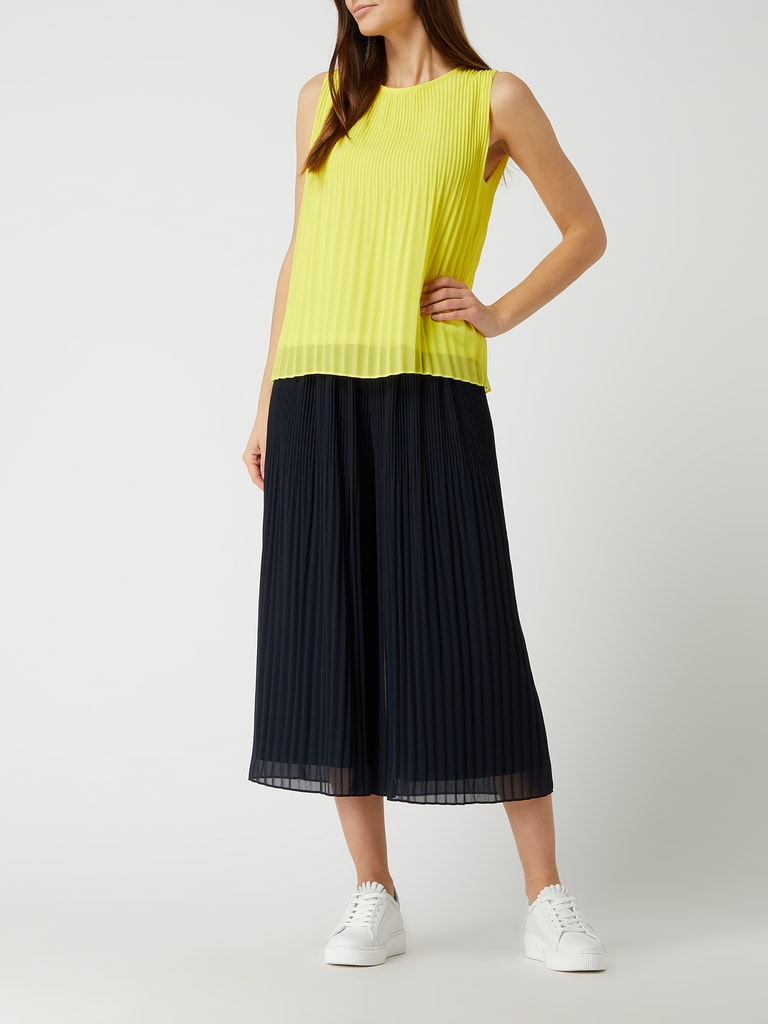 Culotte Mit Plisseefalten