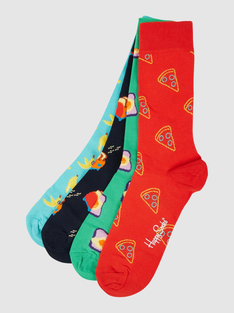 Happy Socks Socken mit Stretch-Anteil im 4er-Pack (rot) online kaufen