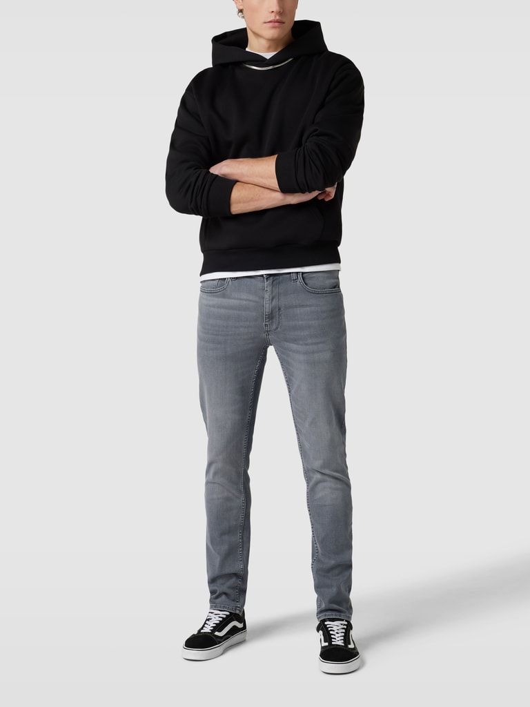 Blend Slim Fit Jeans mit Label-Patch Modell 'Jet' (hellgrau) online kaufen