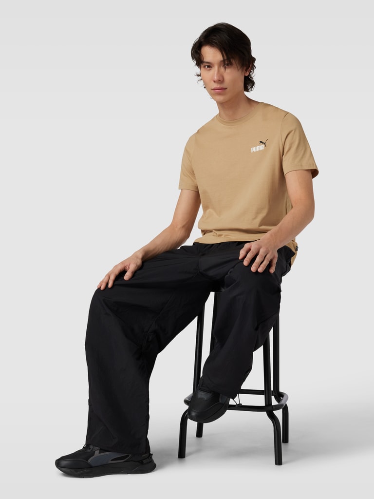 PUMA PERFORMANCE T-shirt met logoprint in beige online kopen | P&C