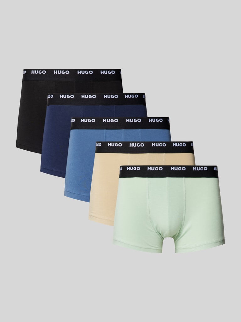 HUGO Boxershort met elastische band met logo in een set van 3 stuks in ...