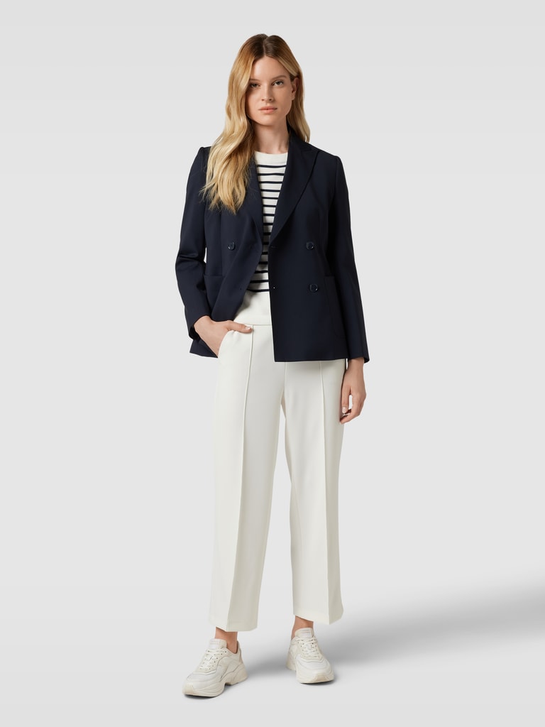 Cambio Wide Leg Stoffhose mit Bundfalten Modell 'CAMERON' (weiss ...