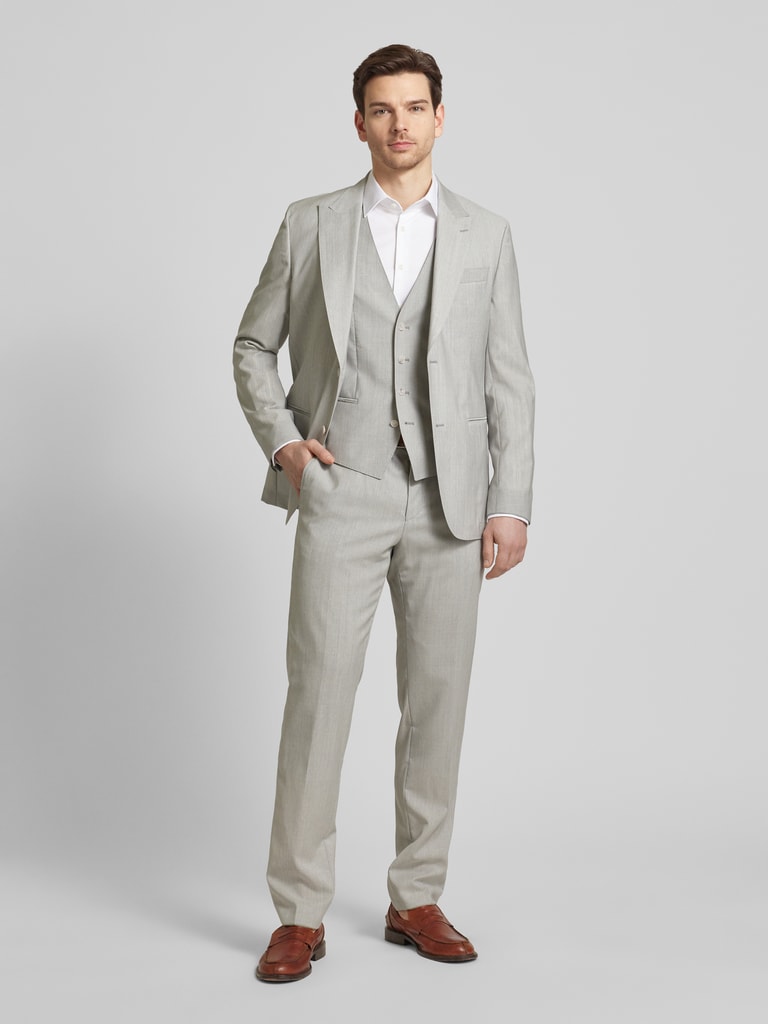 BOSS Colbert met reverskraag, model 'Huge' in lichtgrijs online kopen | P&C