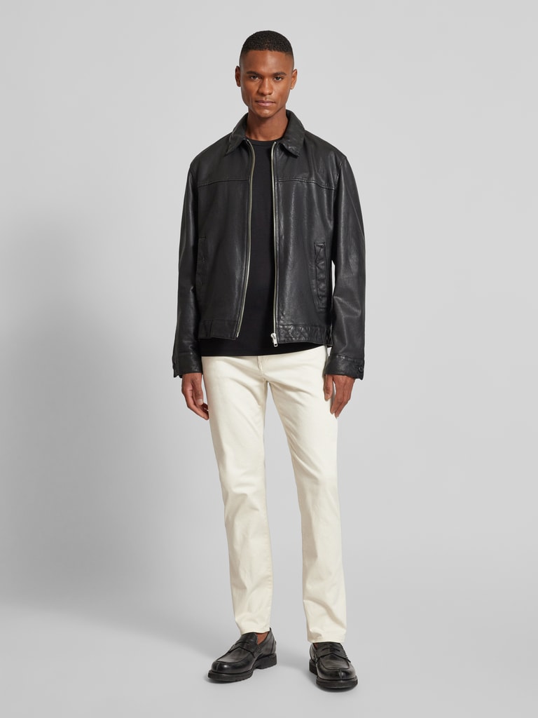 BOSS Slim Fit Stoffhose mit Stretch-Anteil Modell 'Delaware' (offwhite ...