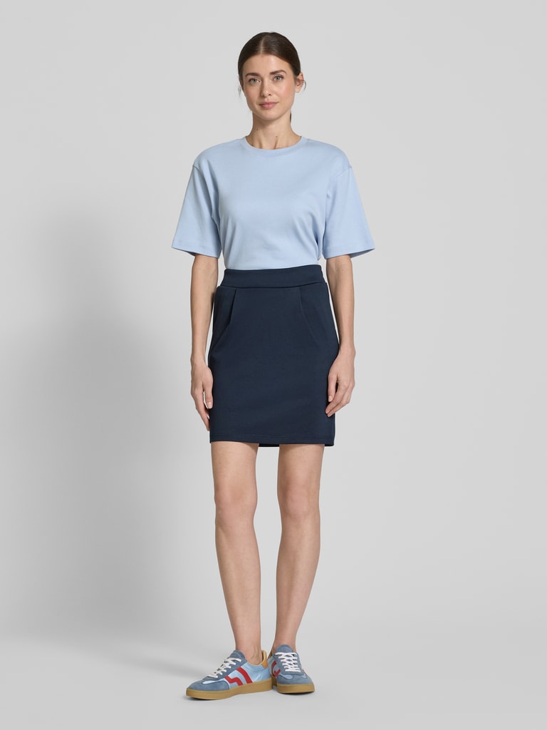 ICHI Minirock mit elastischem Bund Modell 'Kate' (marine) online kaufen