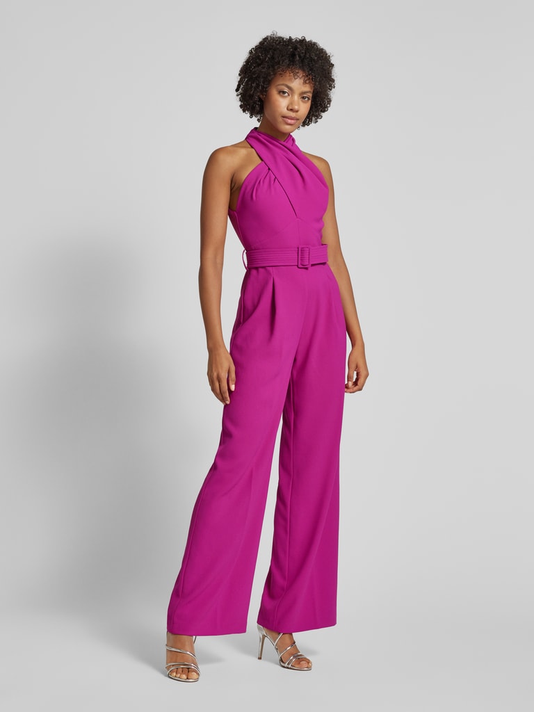 Mango Jumpsuit mit Neckholder Modell 'JULIA2' (fuchsia) online kaufen