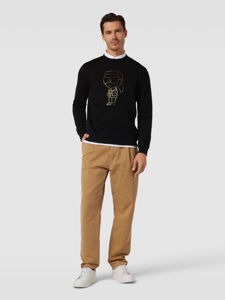 Karl Lagerfeld Sweatshirt mit Label-Print (black) online kaufen