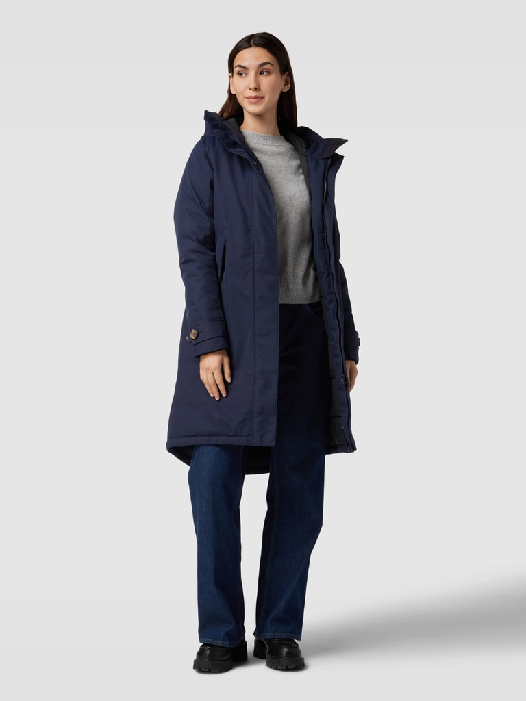 Didriksons Parka met capuchon, model 'LUNA' in donkerblauw online kopen ...