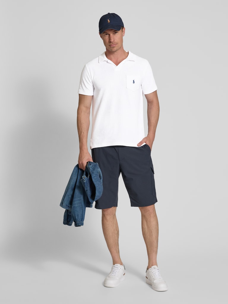 Polo Ralph Lauren Regular Fit Poloshirt mit Brusttasche Modell 'JOHNNY' (weiss) online kaufen