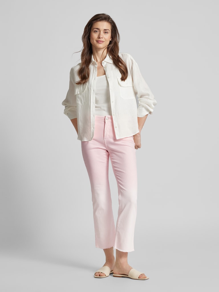 Marc Cain Bootcut Jeans mit ausgefransten Abschlüssen (rose) online kaufen