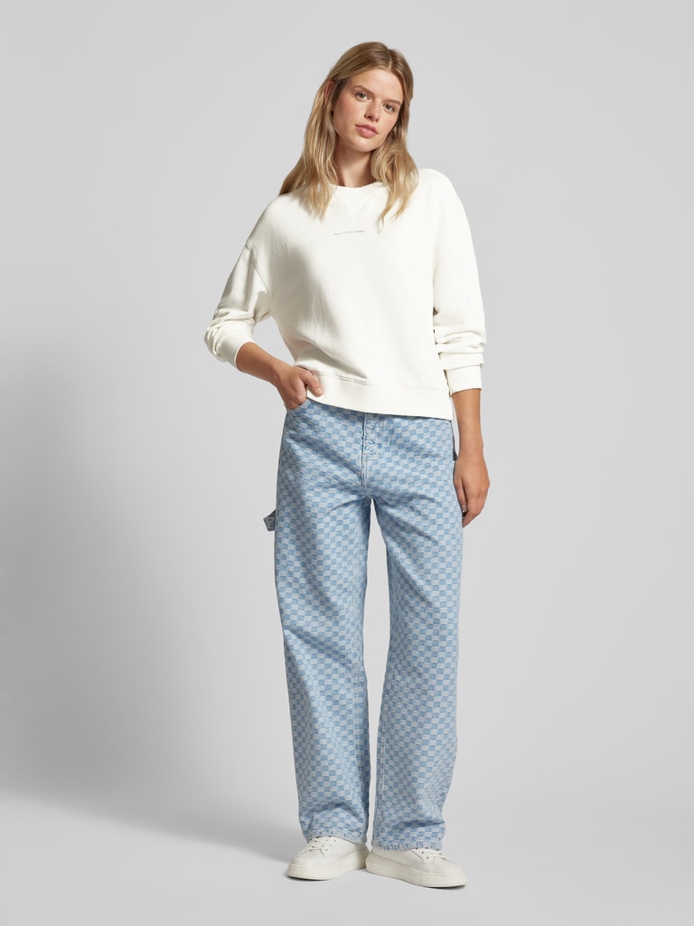 Kup online Marc O'Polo Denim Bluza z wełny z nadrukiem z logo (złamany ...