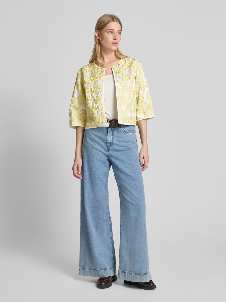 LOLLYS LAUNDRY Jack met 3/4-mouwen, model 'Trine' in lichtgeel online ...