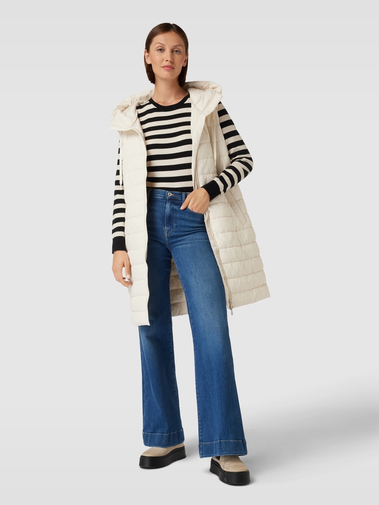 s.Oliver RED LABEL Extra lange bodywarmer in offwhite online kopen | P&C