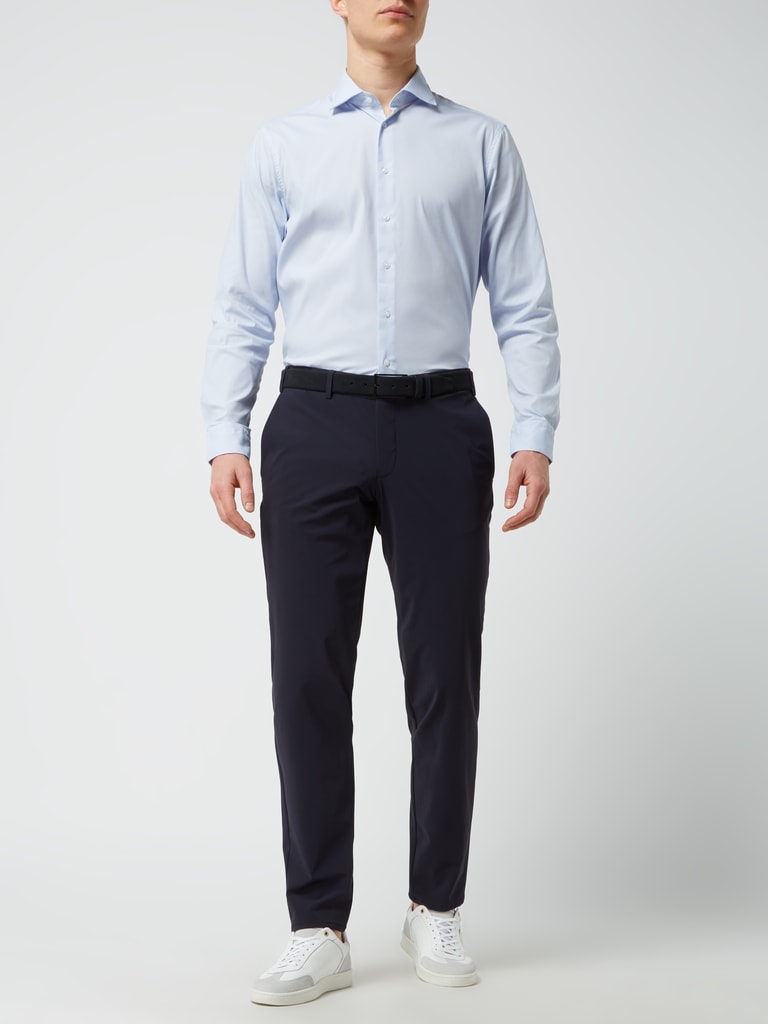 Hiltl Slim Fit Hose mit Stretch-Anteil Modell 'Traveller' (marine ...