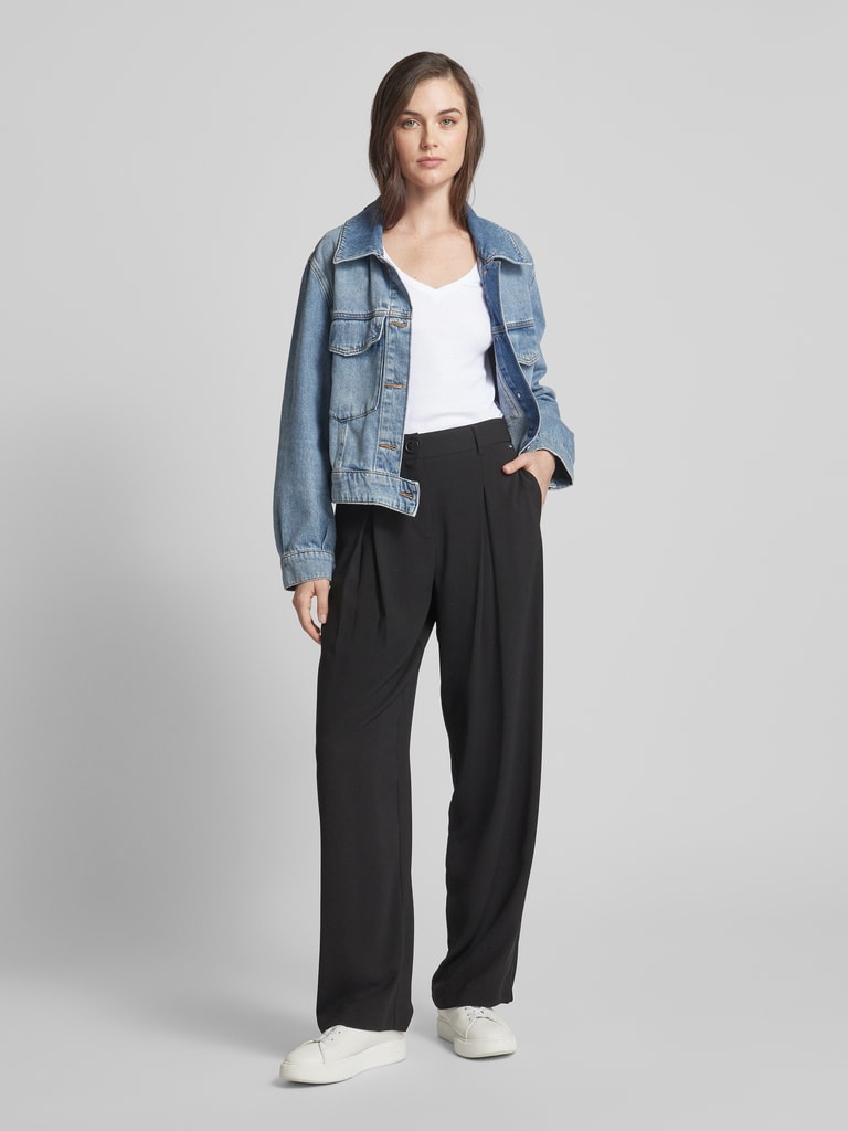 Montego T-Shirt mit V-Ausschnitt in unifarbenem Design (weiss) online ...