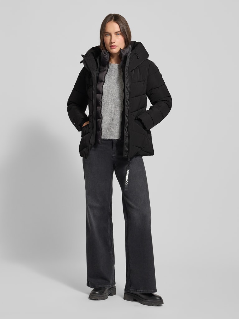 khujo Gewatteerd jack met capuchon in zwart online kopen | P&C