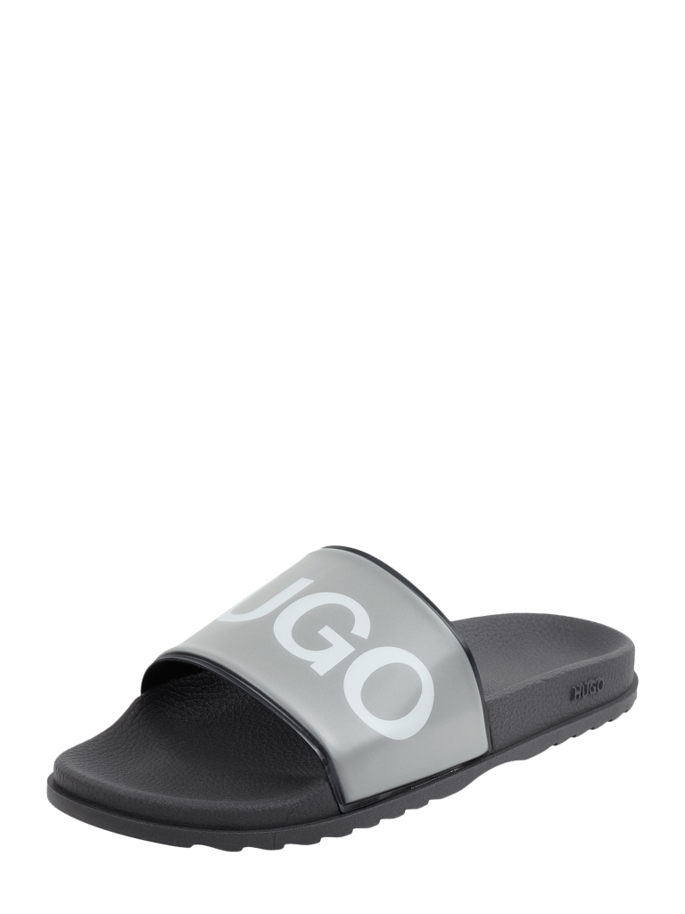 HUGO Slides mit Logo-Print Modell 'Match' (dunkelblau) online kaufen