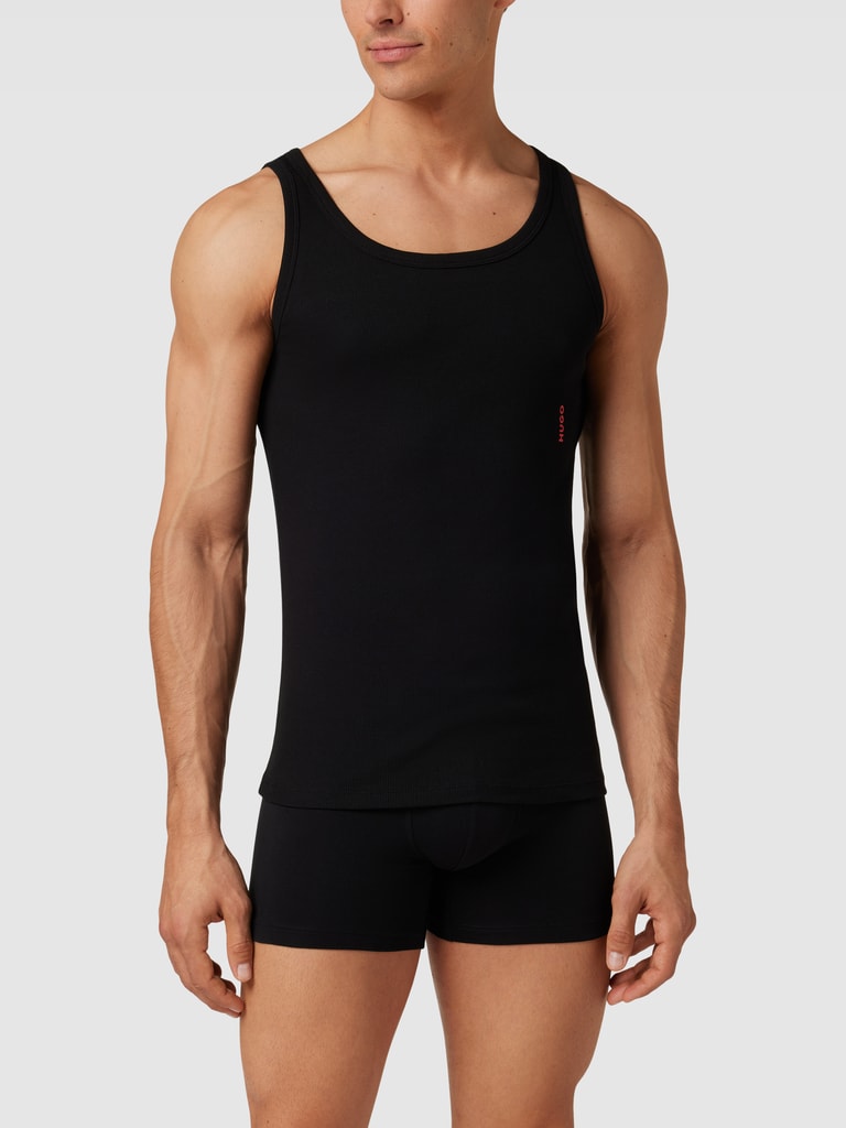 HUGO Tanktop mit Label-Print im 2er-Pack (black) online kaufen