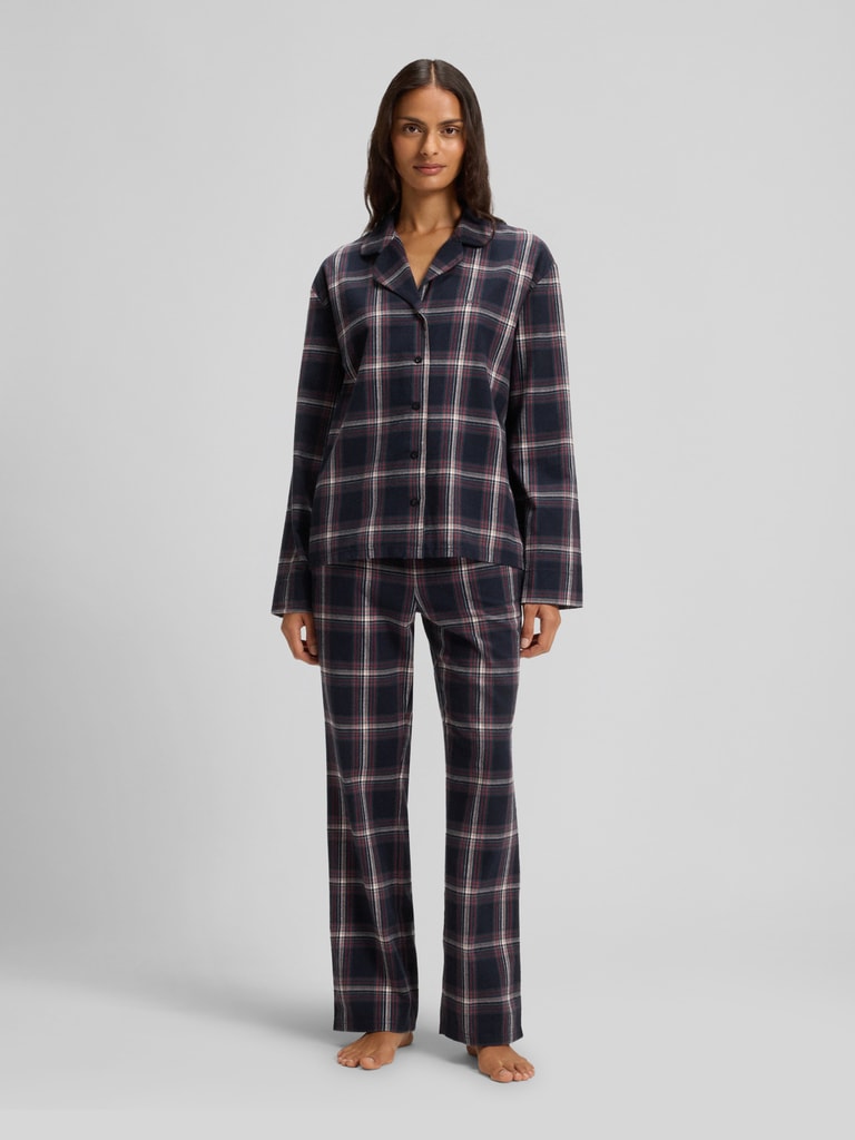 BOSS Regular Fit Pyjama aus Baumwoll-Mix Modell 'HOLIDAY' (dunkelblau ...